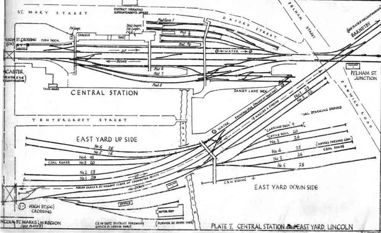 Railway Operating Maps and Diagrams Lincoln District : 7 - Lincoln ...